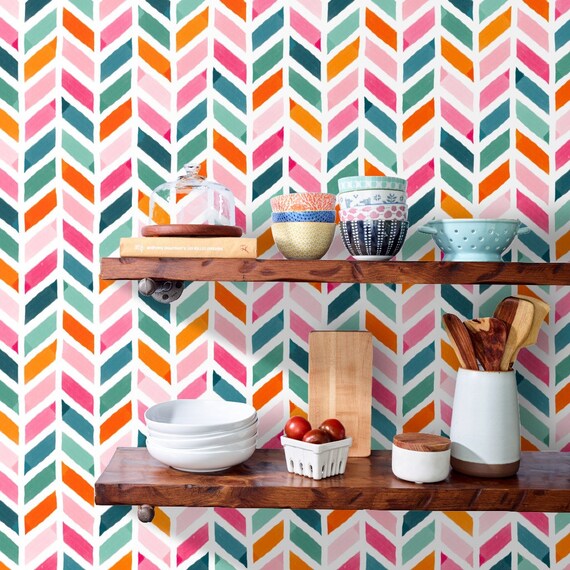 Bright Chevron Wallpaper