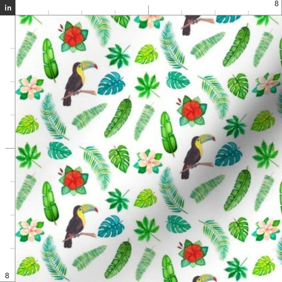 Tropical Toucan Fabric Toucan Tropical by Martadalloul - Etsy