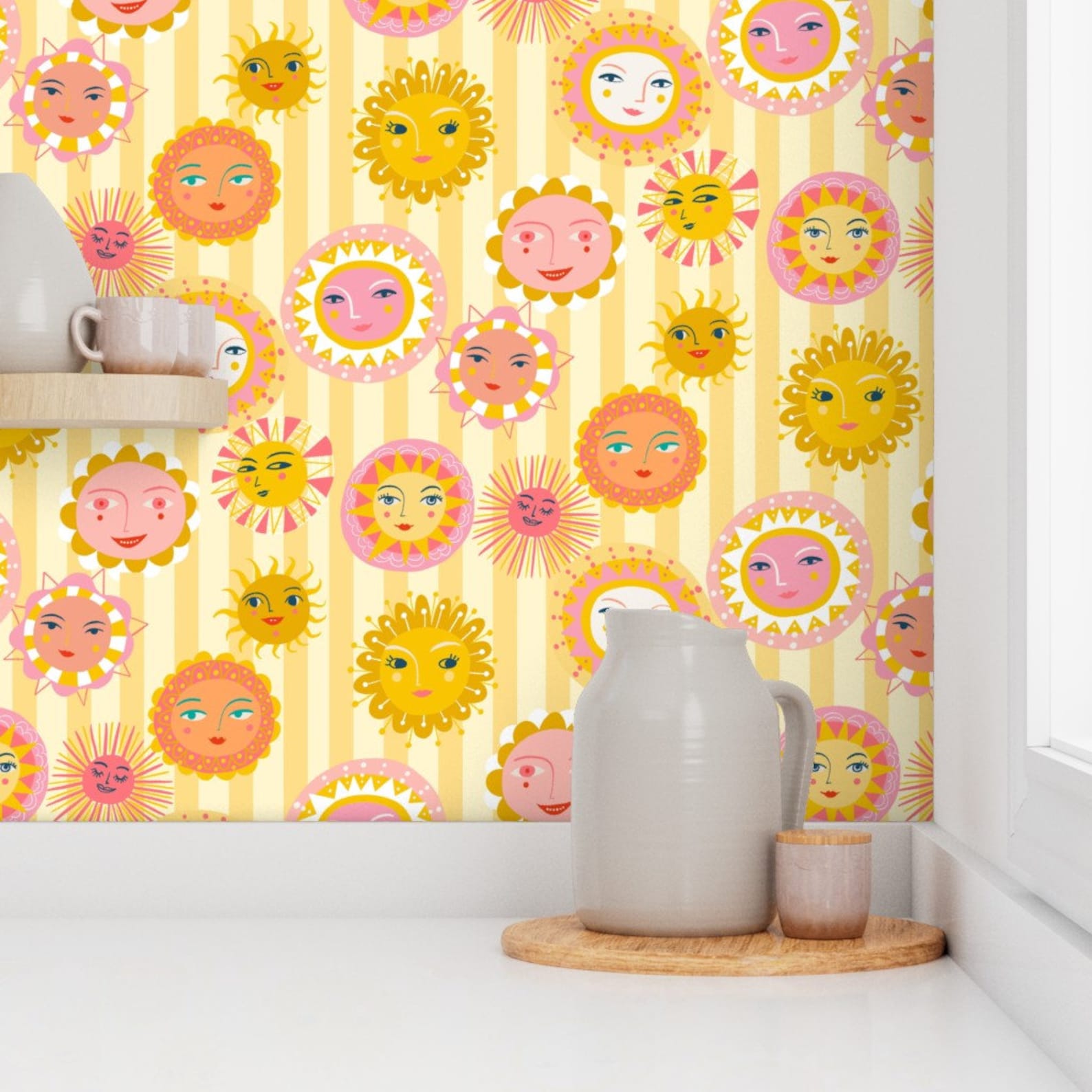 Sunny Days Wallpaper Everyday Sunshine by Miraparadies - Etsy