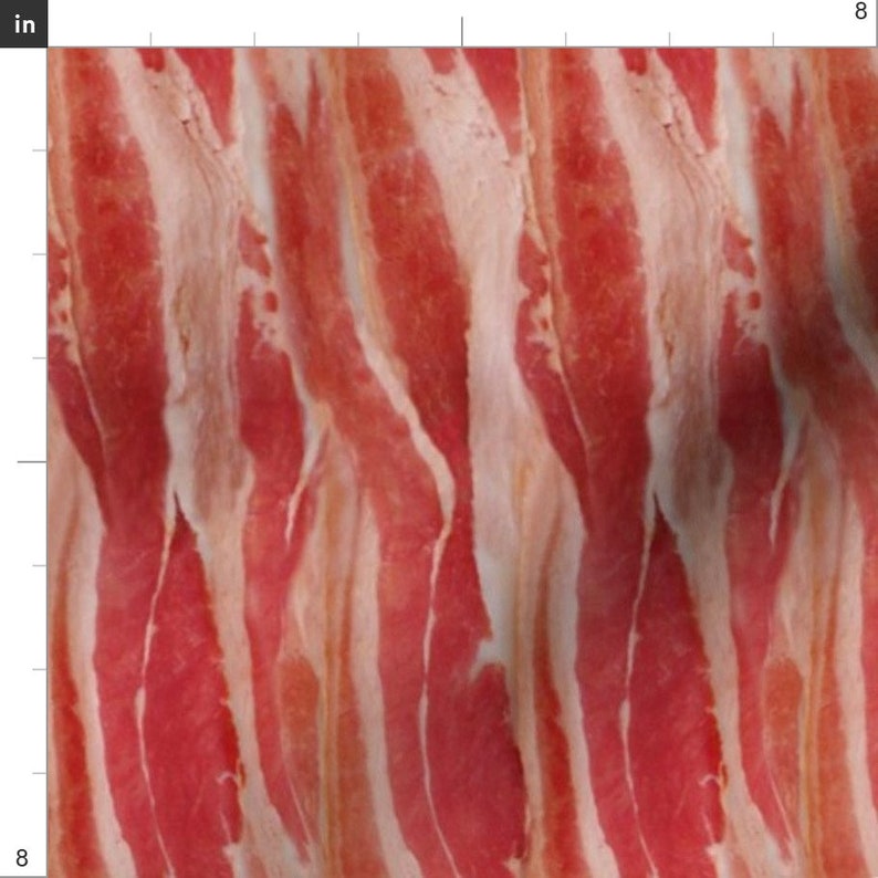 Bacon Breakfast Fabric Bacon Bacon Bacon Feorlen and - Etsy