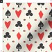 Playing Cards Suits Fabric Cards // Suits Spade Alice in - Etsy