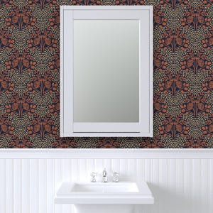 Romantic Damask Removable Peel and Stick Wallpaper - Floral Vintage ...