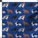 Blue Cavalier Fabric Cavalier King Charles Spaniel Fabric by ...
