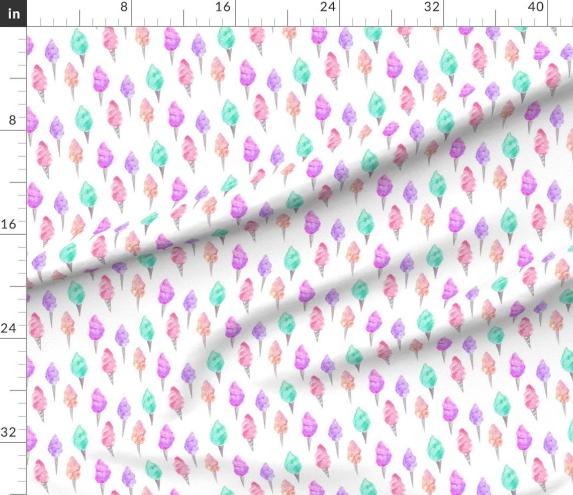 Watercolor Cotton Candy Fabric Cotton Candy Multi by - Etsy