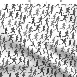 Marathon Runners Fabric Runners by Landpenguin Athletic Marathon Sports ...