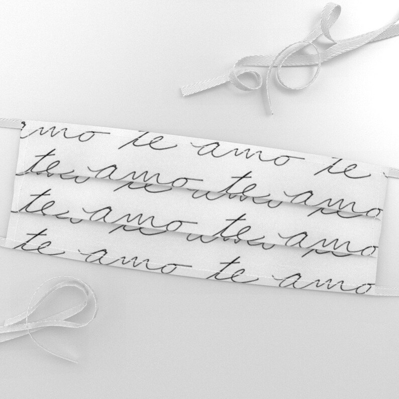 Te Amo Fabric Te Amo by Thin Line Textiles Te Amo Script I - Etsy