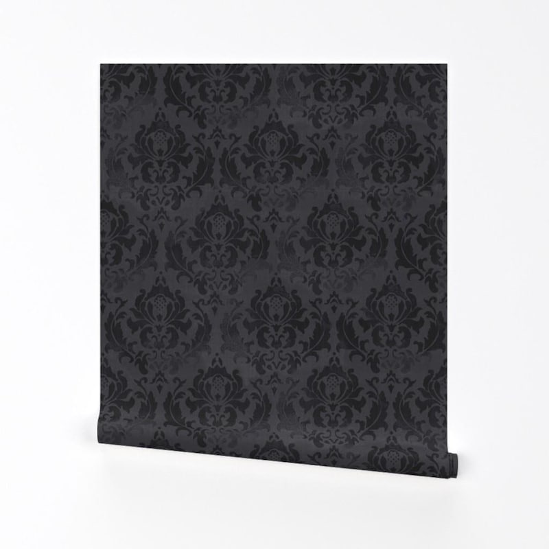 Gothic Black and Grey Wallpaper - Etsy