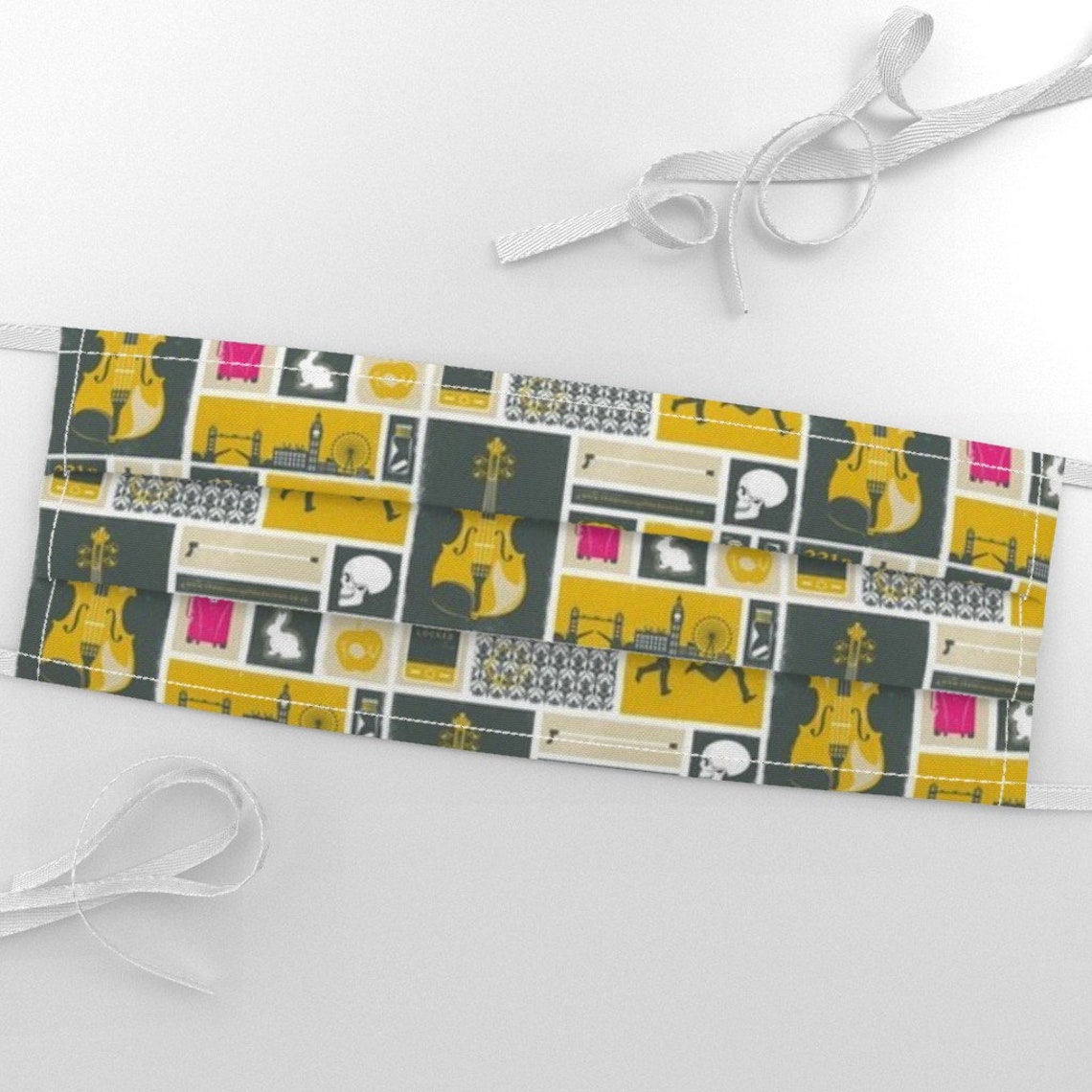 Detectives Fabric Solving Mystery Symbols by Nerdfabrics - Etsy