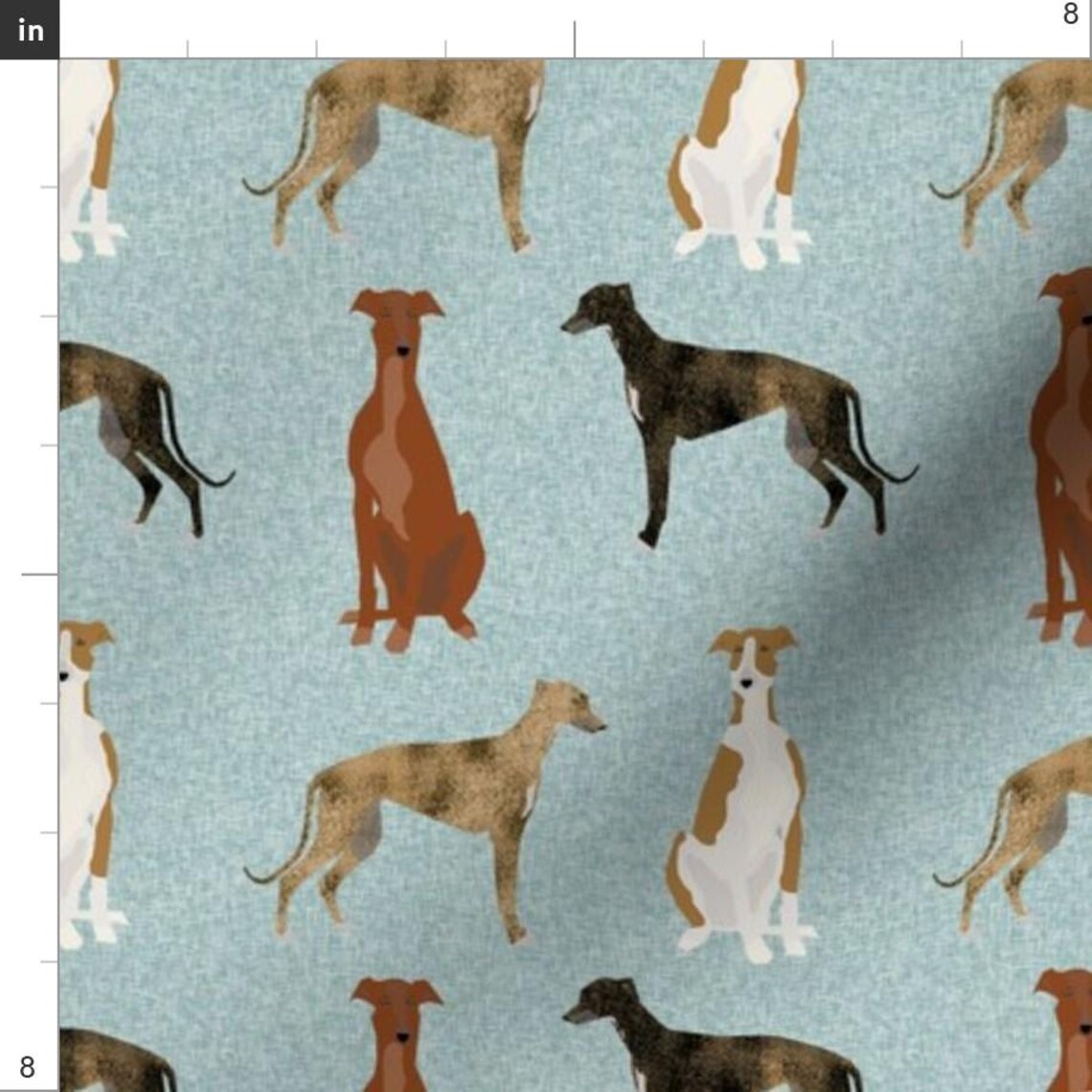 Greyhound Fabric - Greyhound Pet Quilt B Coordinate Nursery Dog Quilt ...
