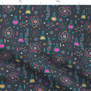 Science Fabric - Midcentury Modern Science by Robyriker - Scientist ...