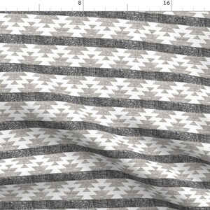 Aztec Fabric Woven Aztec Neutrals by Littlearrowdesign Aztec Gray ...