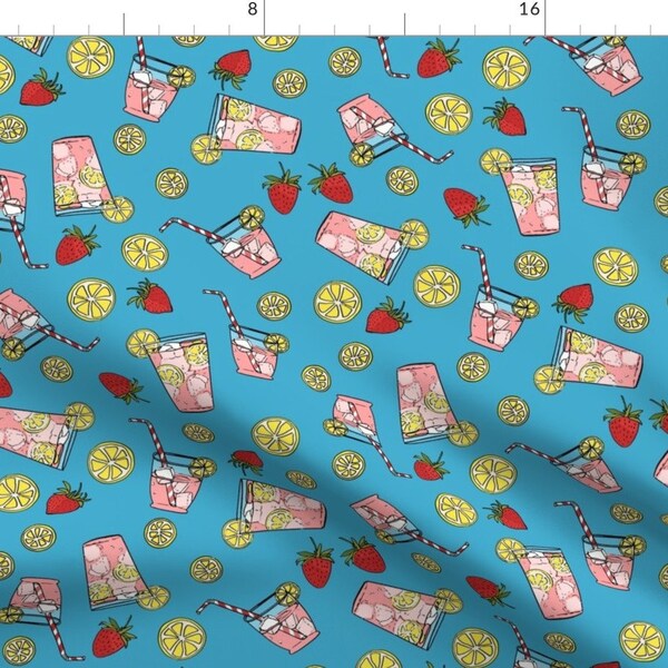 Strawberry Lemonade Fabric - Etsy