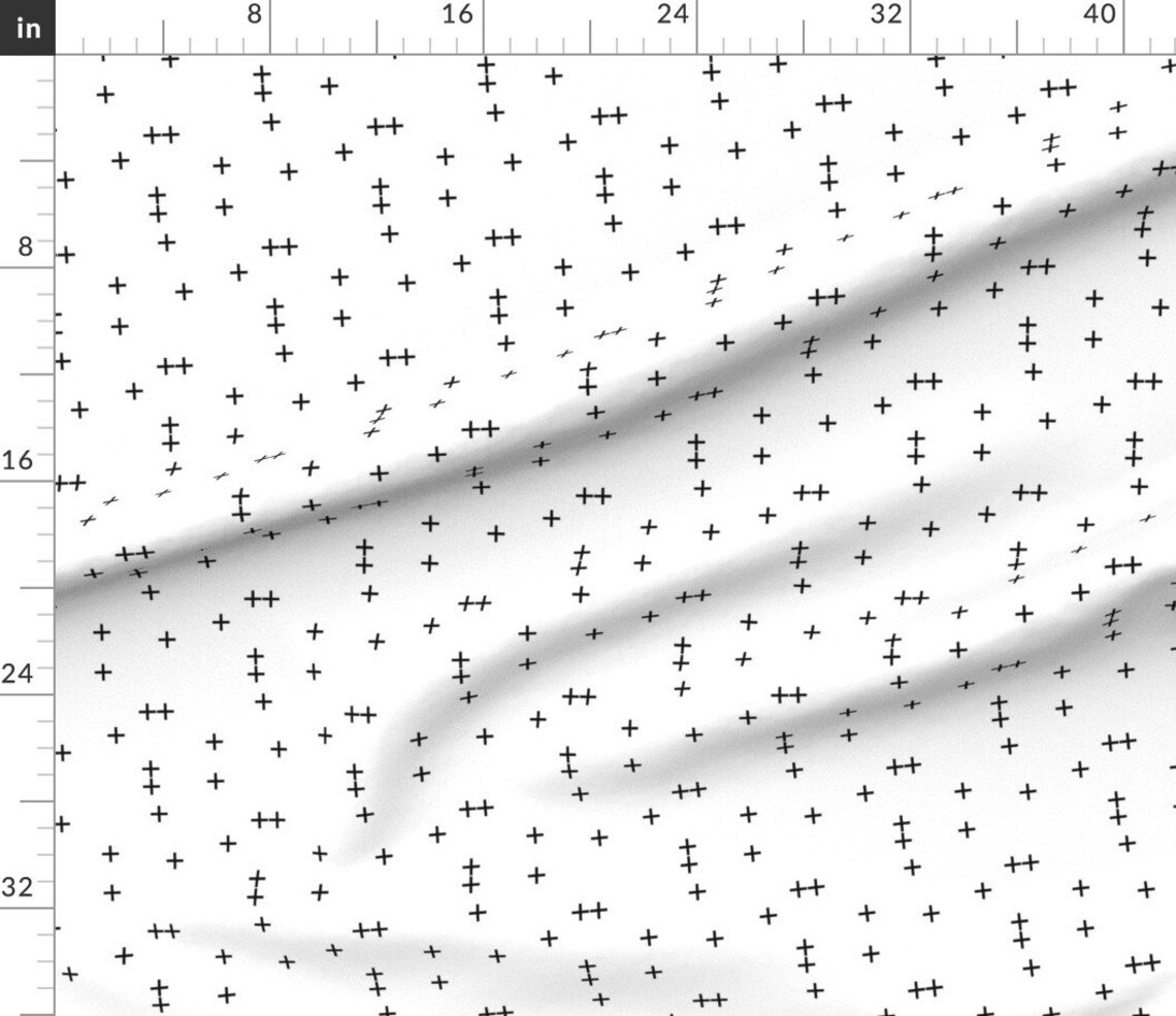Cross Fabric Cross on White // Plus Plus by | Etsy