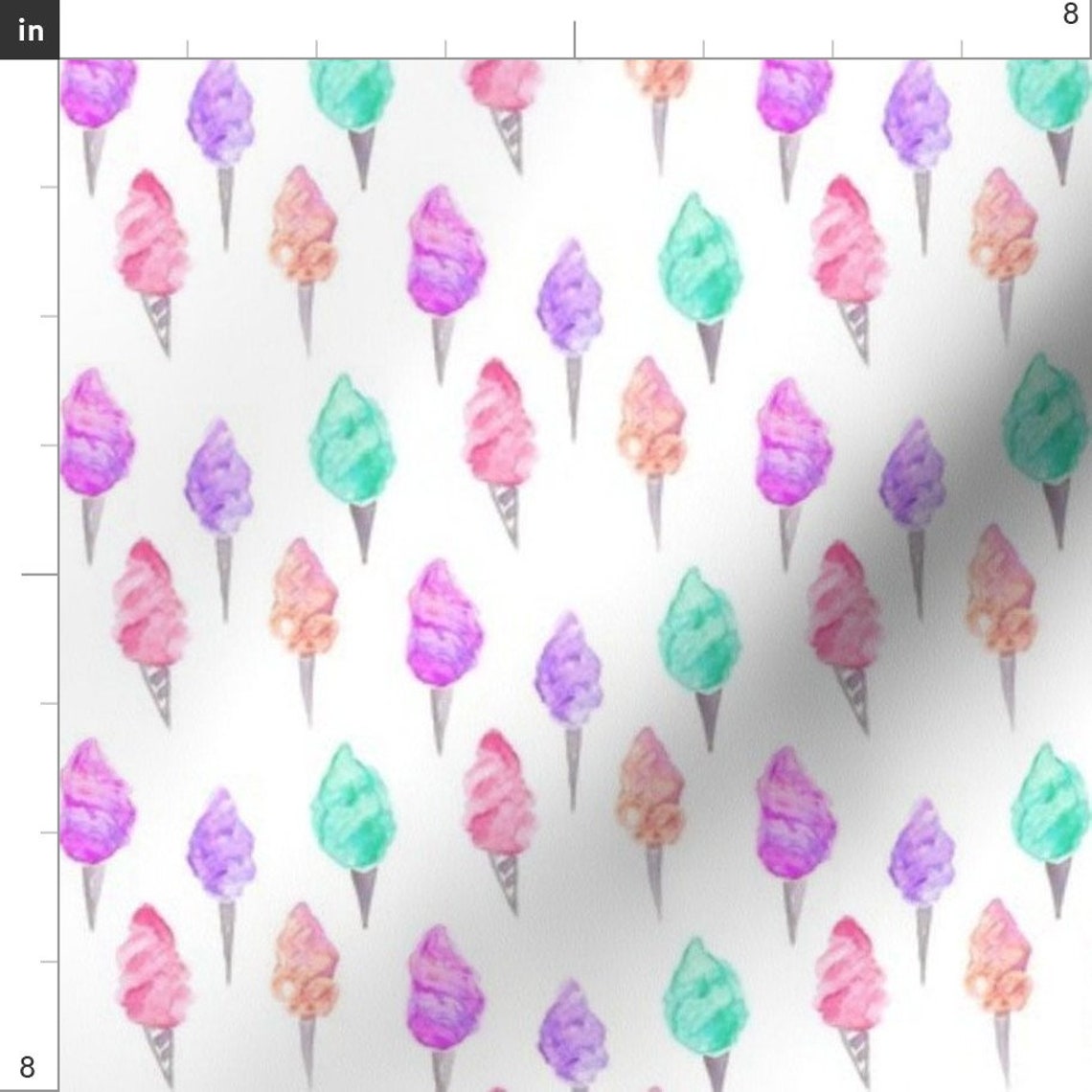 Watercolor Cotton Candy Fabric Cotton Candy Multi Mini by - Etsy