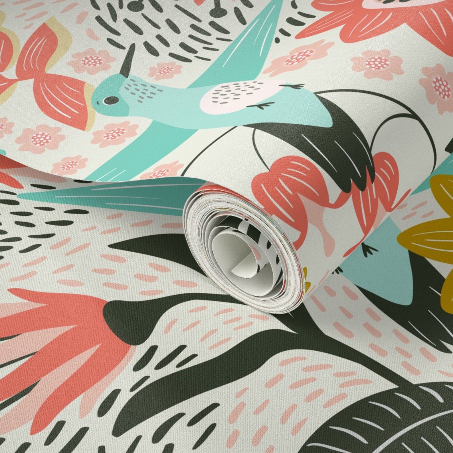 Hummingbird Wallpaper Hummingbird Large by - Etsy