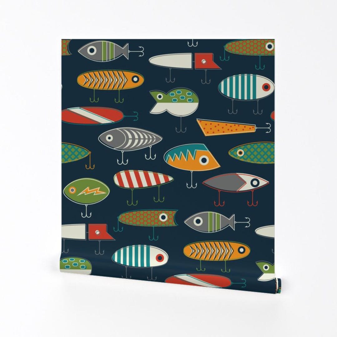 Fishing Lures Wallpaper - Hooked up Large by Katerhees - Fishing Lures ...