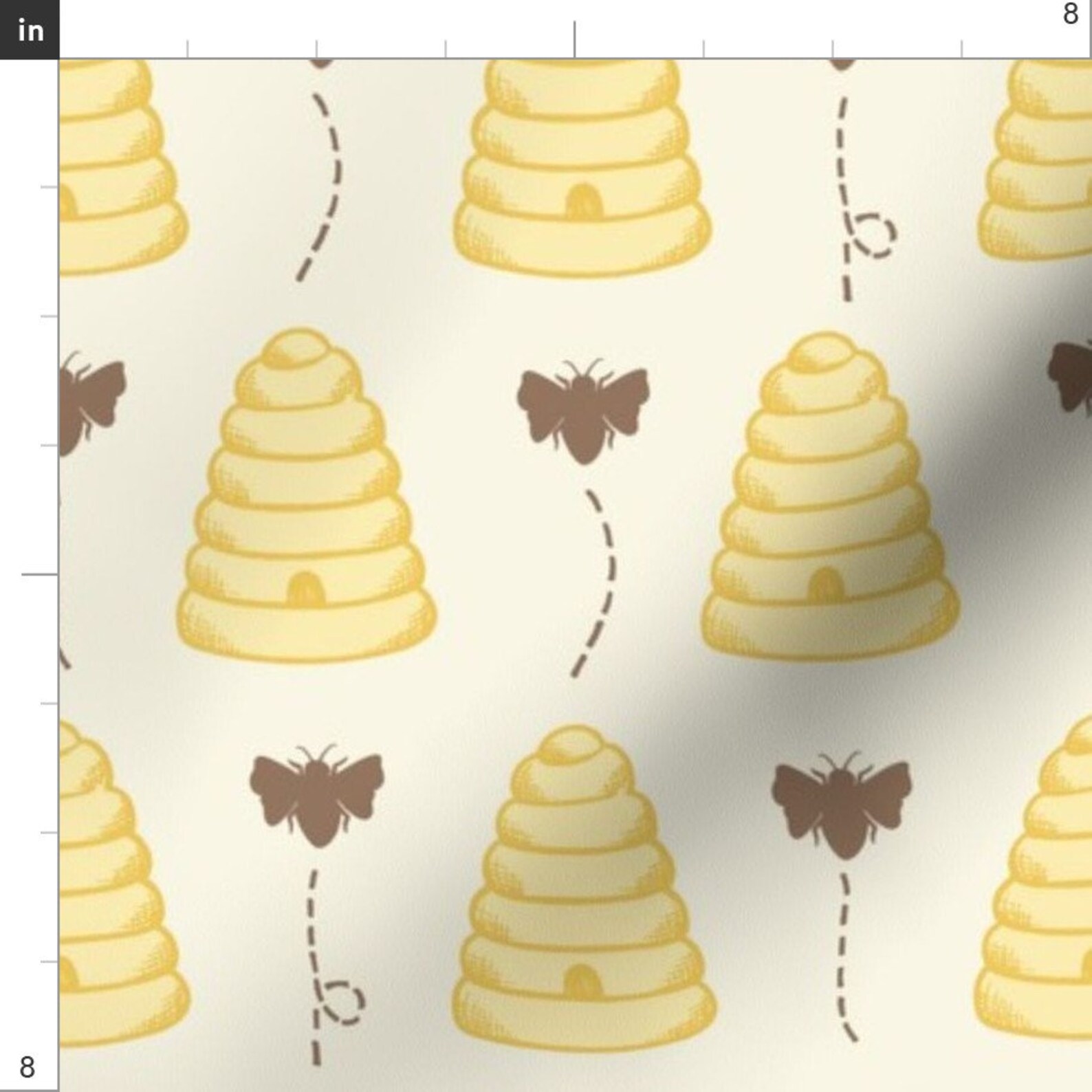 Mod Bee Hive Fabric Sweet as Honey Hives Bees by Jaymehennel - Etsy