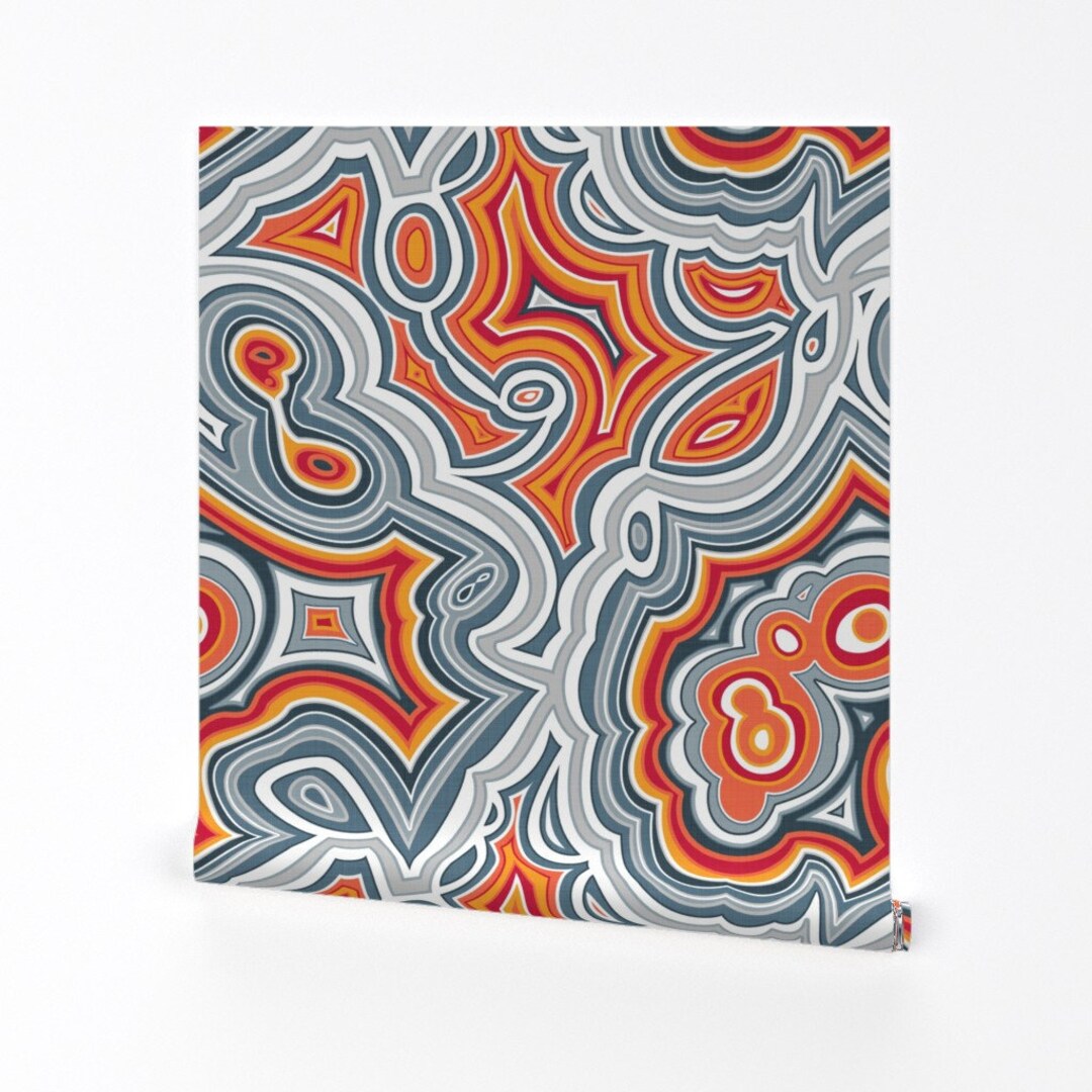 Stone Wallpaper Crazy Lace Agate by Spellstone Lace Agate Gray Red ...