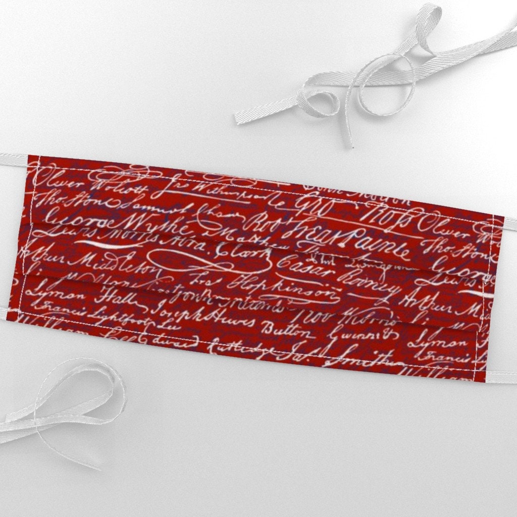 Signers of the Declaration of Independence Fabric Patriotic | Etsy