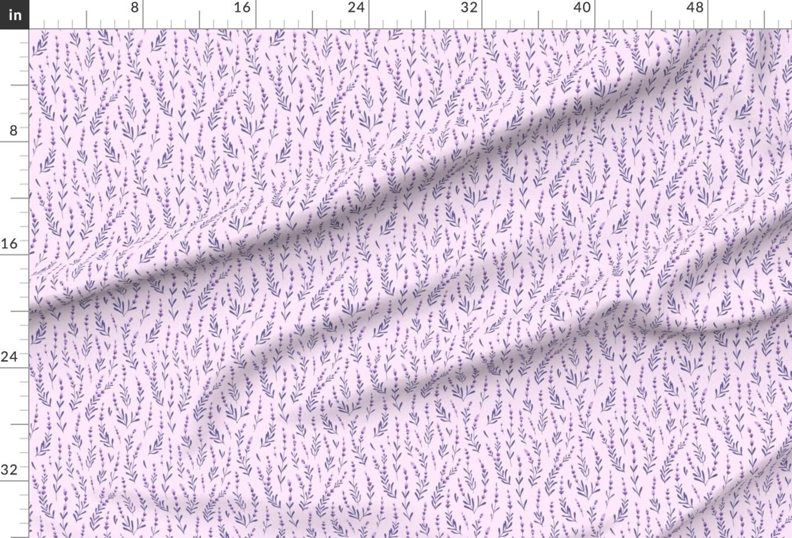Lavender Fields Fabric - Lavender by Alenkakarabanova - Lavender on ...