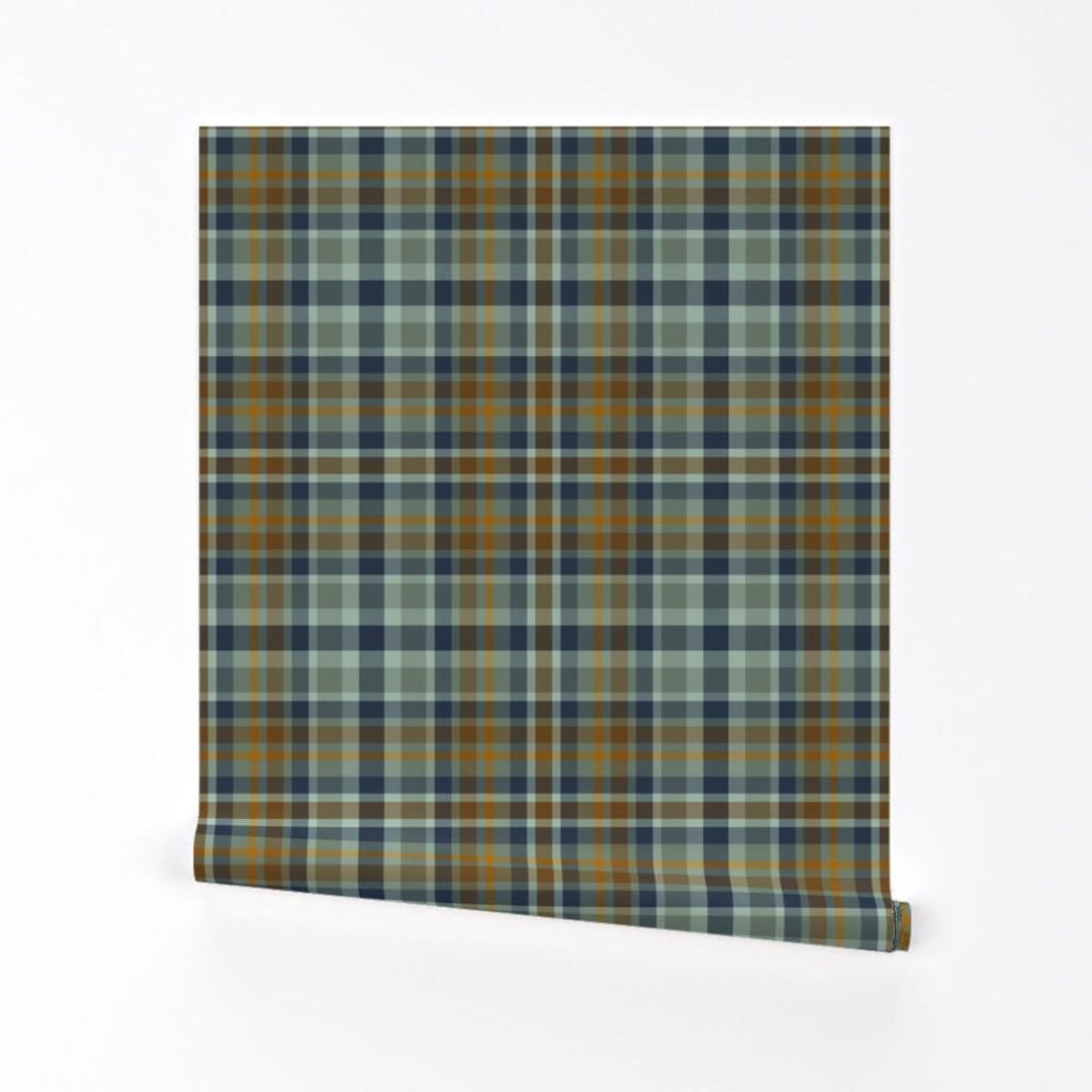 Rustic Plaid Removable Peel and Stick Wallpaper - Traditional Tartan ...