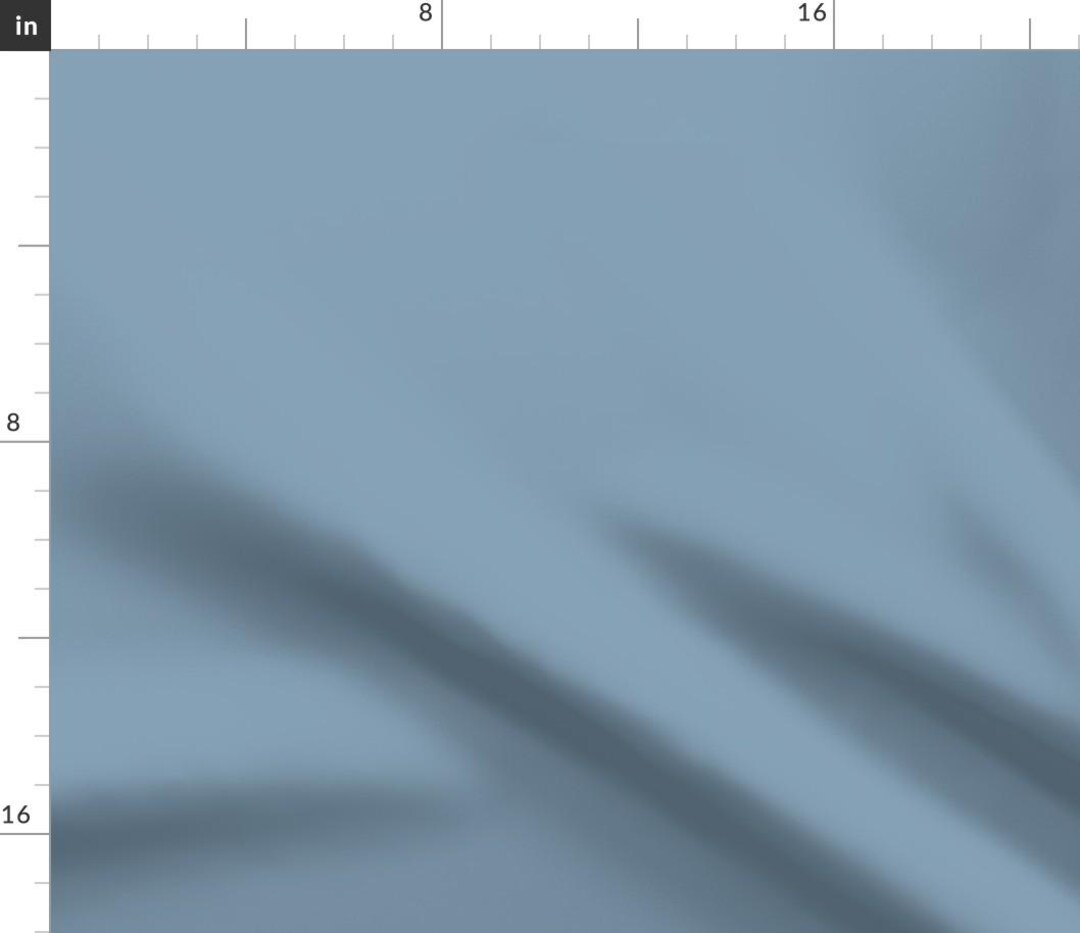 French Blue Fabric Solid Dusty Blue by gingezel Gingezel Fabric Dusty ...