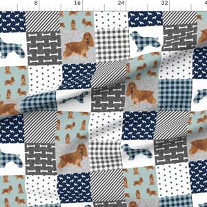 Cocker Spaniel Fabric Cocker Spaniel Pet Quilt B Cheater - Etsy