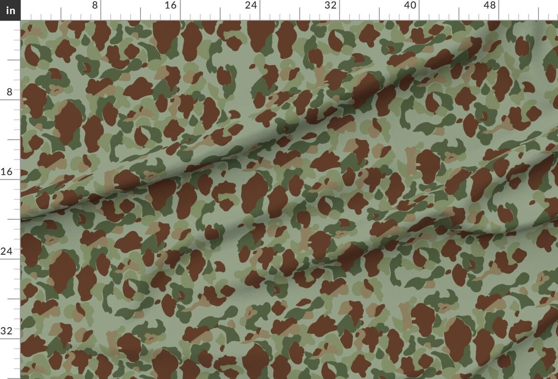 WWII Fabric - World War 2 Camouflage by Ricraynor - WWII Military ...
