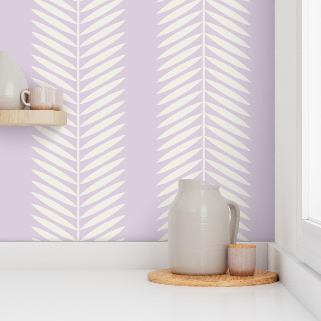 Leaves Wallpaper - Laurel Leaf Custom Lilac by Danika Herrick ...