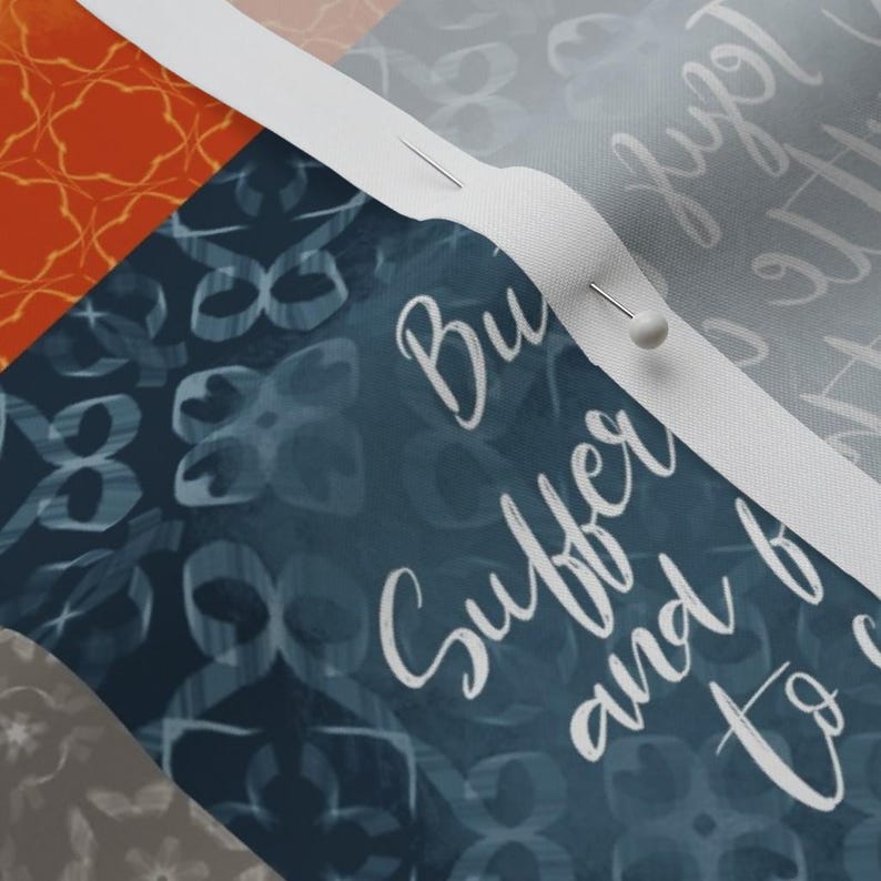 Bible Verse Extra Wide Sateen Fabric Wholecloth Cheater Quilt Baby ...
