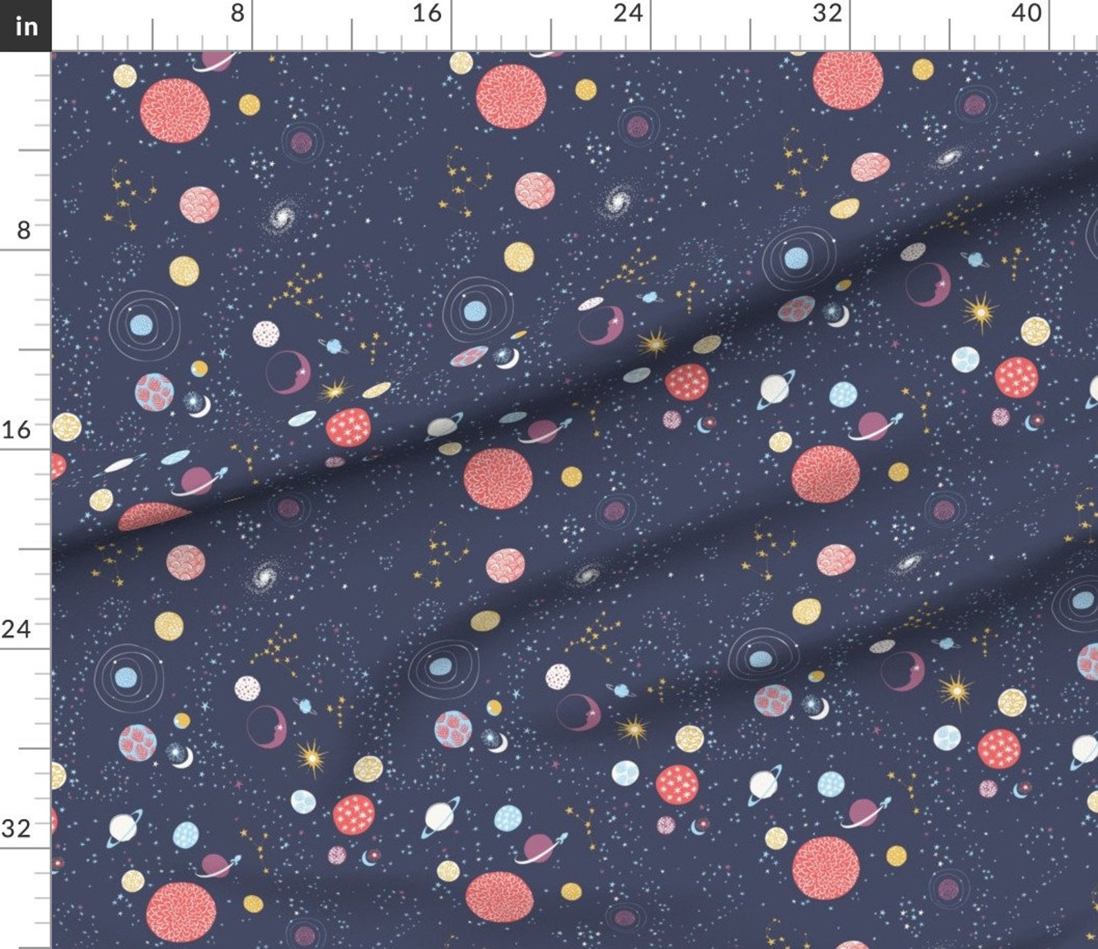 Galaxy Space Fabric Cosmic Voyage by Chrissievh Outer - Etsy