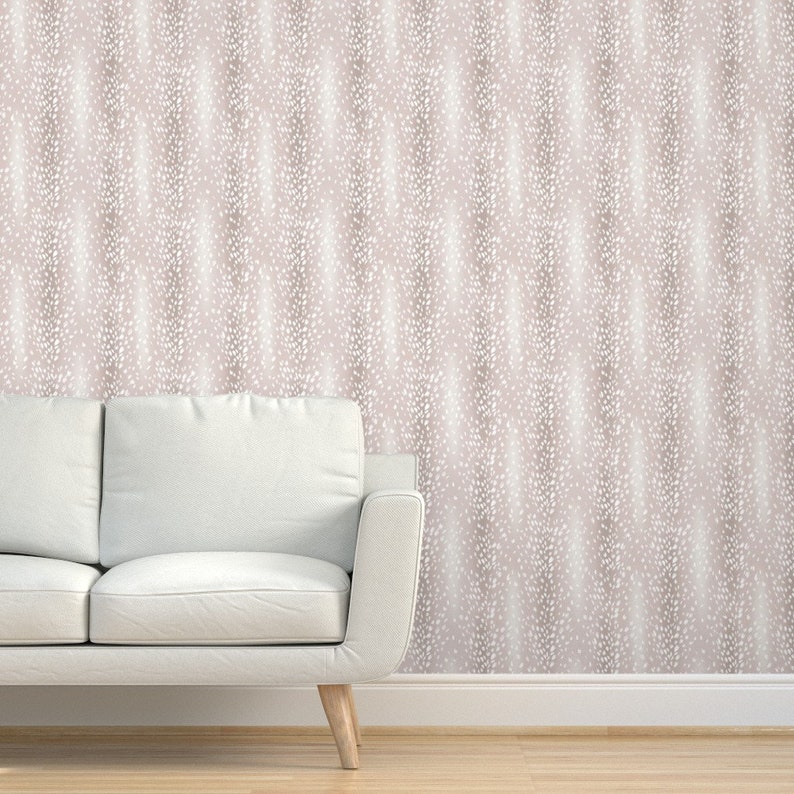 Fawn Wallpaper Gentle Fawn by Nelvis Valenzuela Neutral - Etsy