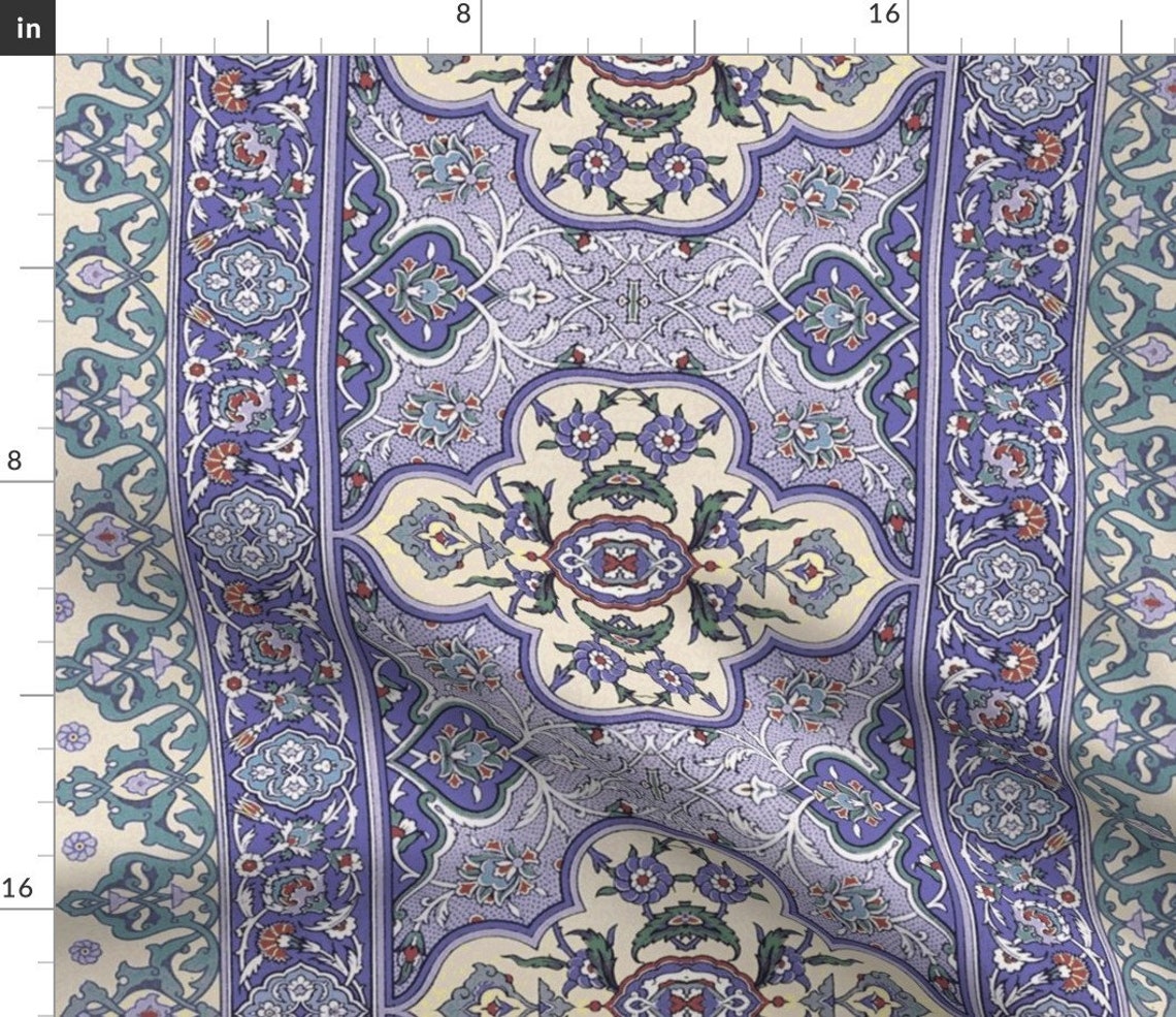 Islamic Fabric Cairo Tile Vibrant by Ladycaviar Islamic - Etsy