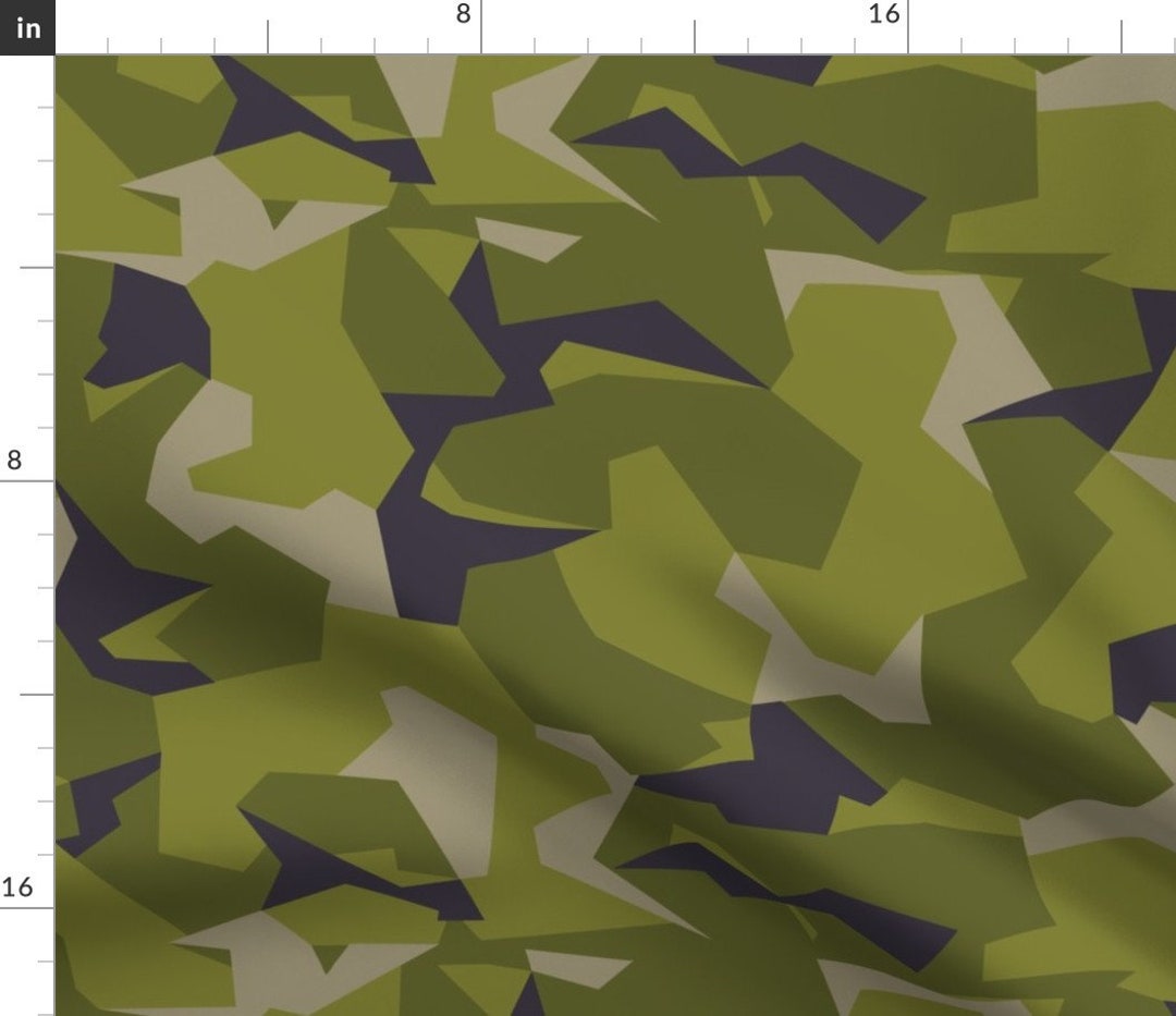 Bright Woodland Camo Fabric Swedish Woodland Camo Full Scale - Etsy Canada