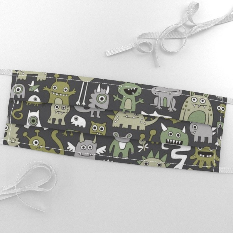 Monster Fabric Monsters in Green by Caja Design Monster | Etsy