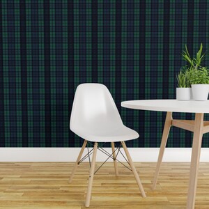 Plaid Wallpaper Dark Green Plaid by Laurapol Green Plaid Check Custom ...