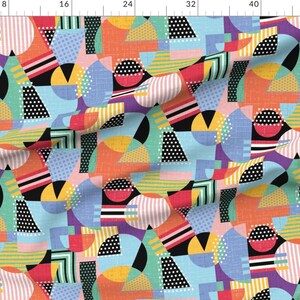 80s Pop Art Upholstery Fabric Maximalist Pop by Roochita Clashing ...