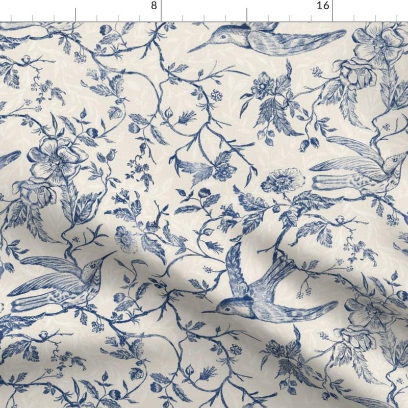 Toile Fabric - Etsy