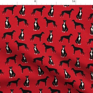 Greyhound Fabric Greyhound Black Pet Quilt Coordinate Nursery by ...