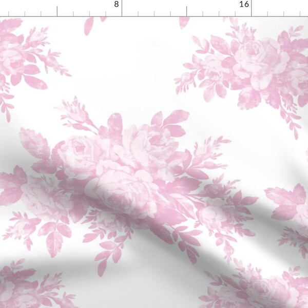 Rose Print Fabric - Etsy
