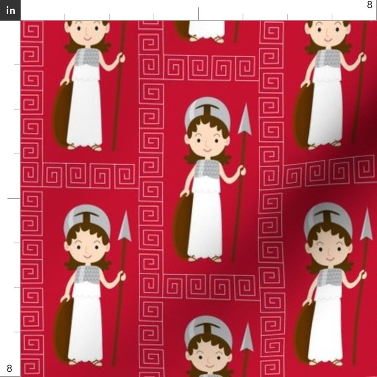Girls Goddess Fabric the Goddess Athena by Petitspixels - Etsy