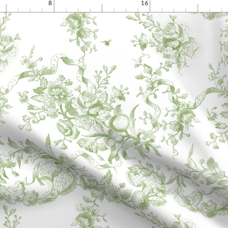Toile Fabric by the Yard - Etsy