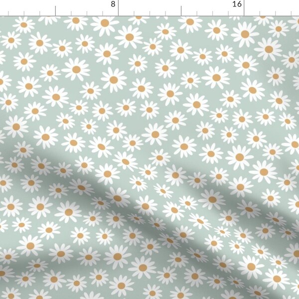 Daisy Fabric - Etsy