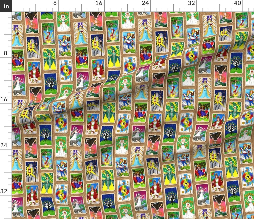 Tarot Cards Fabric the Hallmark Tarot by Hannafate Tarot - Etsy