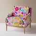 Happy Floral Upholstery Fabric- Bright Floral Garden by Priraj_designs ...