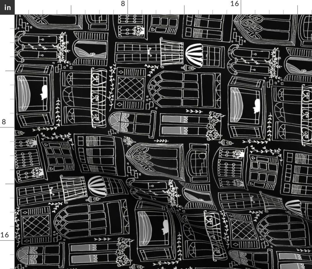 Minimalist Windows Fabric Eyes to the Soul by Graceful Black and White ...
