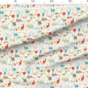 Australian Wild Life Fabric Down Under Small by Fable Design Australia ...