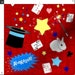 Magician Fabric Magic / Magician Pattern in Red by Inspirationz Magic ...