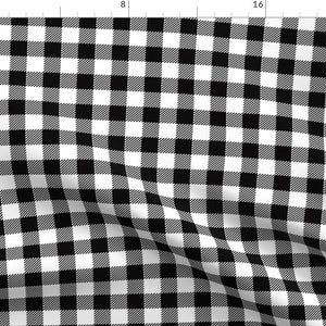 Buffalo Check Fabric 90'S Buffalo Check Plaid in Black - Etsy