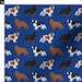 Blue Cavalier Fabric Cavalier King Charles Spaniel Fabric by - Etsy